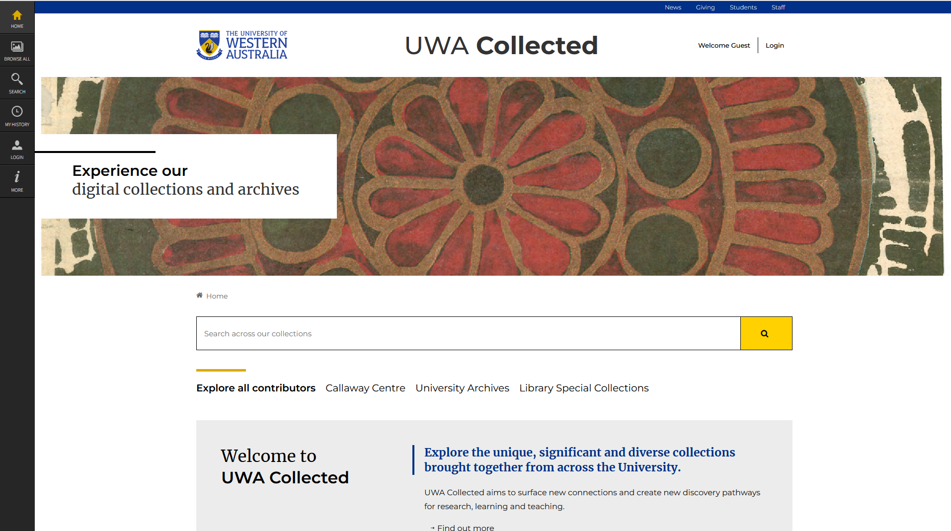 University Of Wa Collected Is Home To A Diverse Range Of Significant